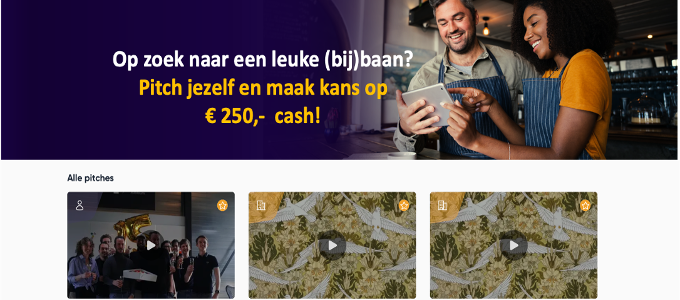 Campagne | Pitchbees | Videopitch platform voor werkzoekenden | LinkPizza